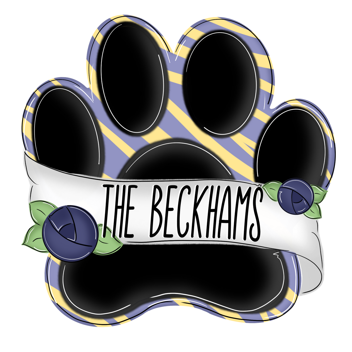 WHD Floral Paw Print Banner – Home Creations Milling & Signage