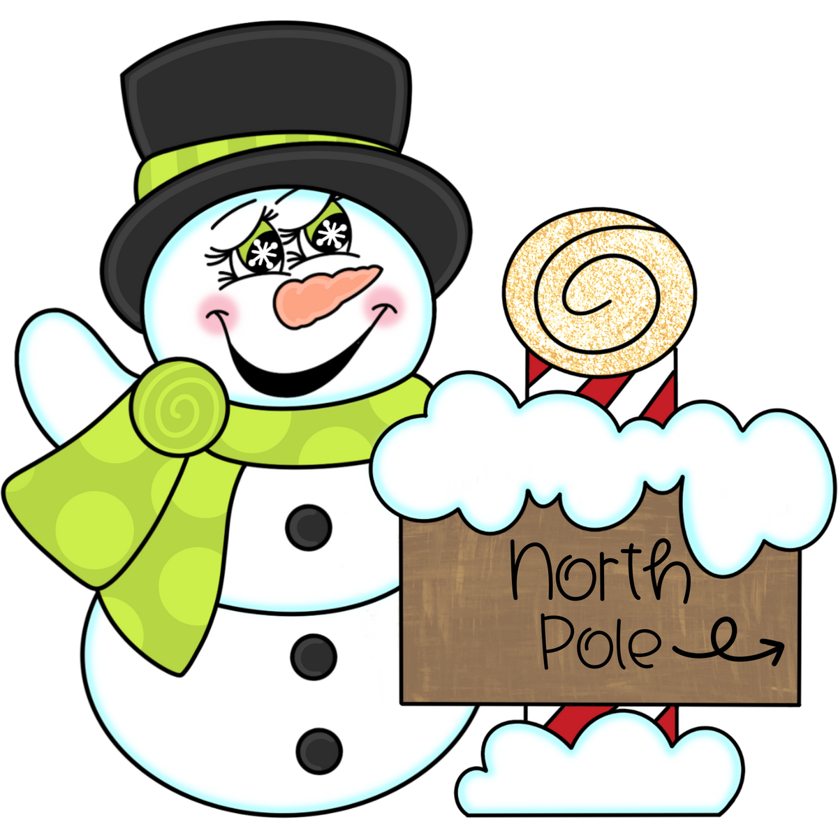 OSD North Pole Snowman – Home Creations Milling & Signage