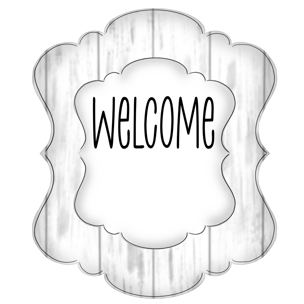 WHD Welcome Fancy Frame – Home Creations Milling & Signage