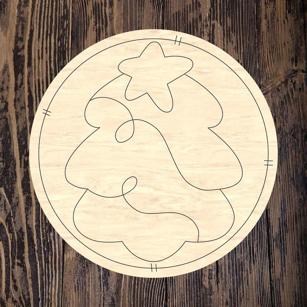 ASH Christmas Tree Round – Home Creations Milling & Signage