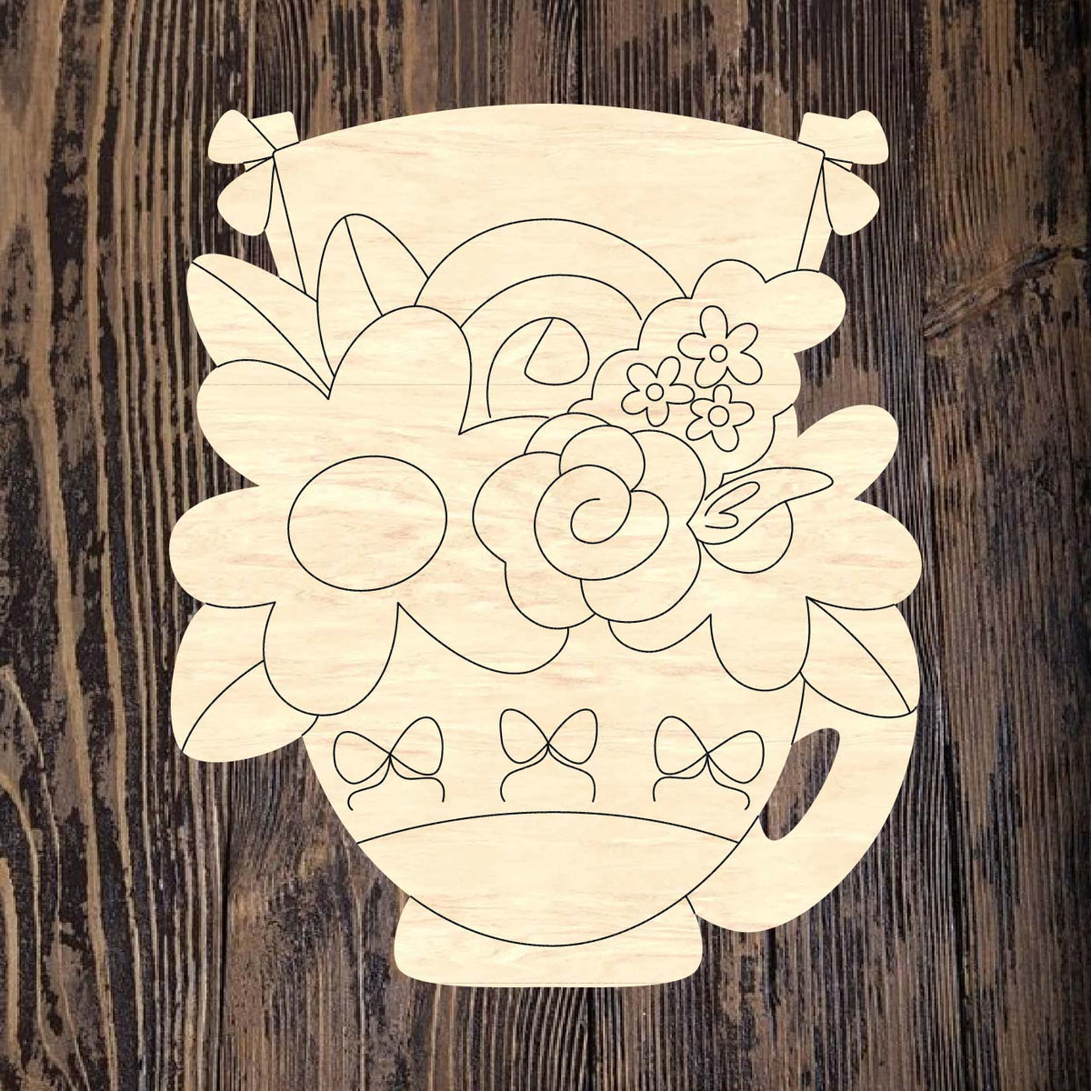 ASH Floral Teacup – Home Creations Milling & Signage