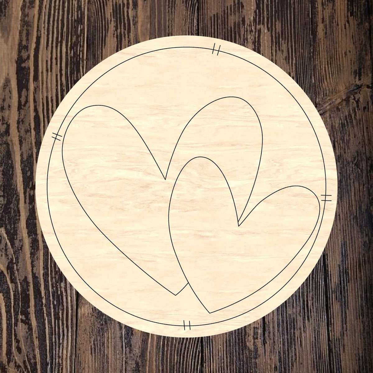 ASH Hearts Round – Home Creations Milling & Signage