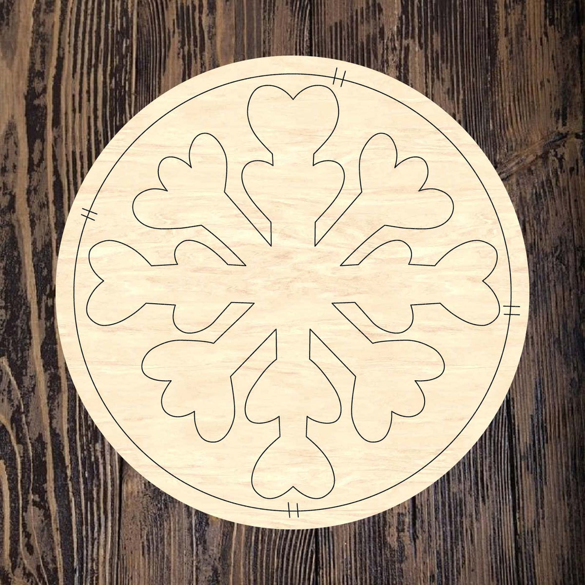 ASH Snowflake Round – Home Creations Milling & Signage