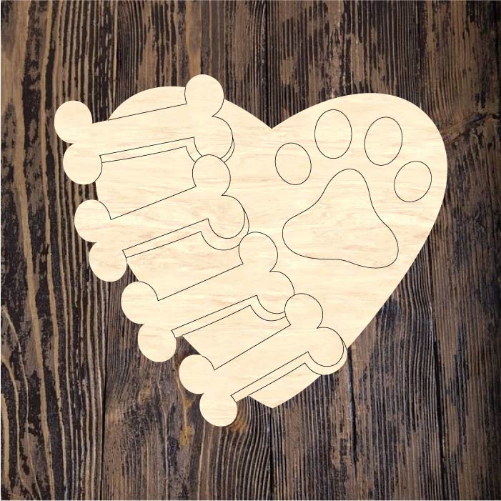 BRB Doggie Valentine Heart – Home Creations Milling & Signage