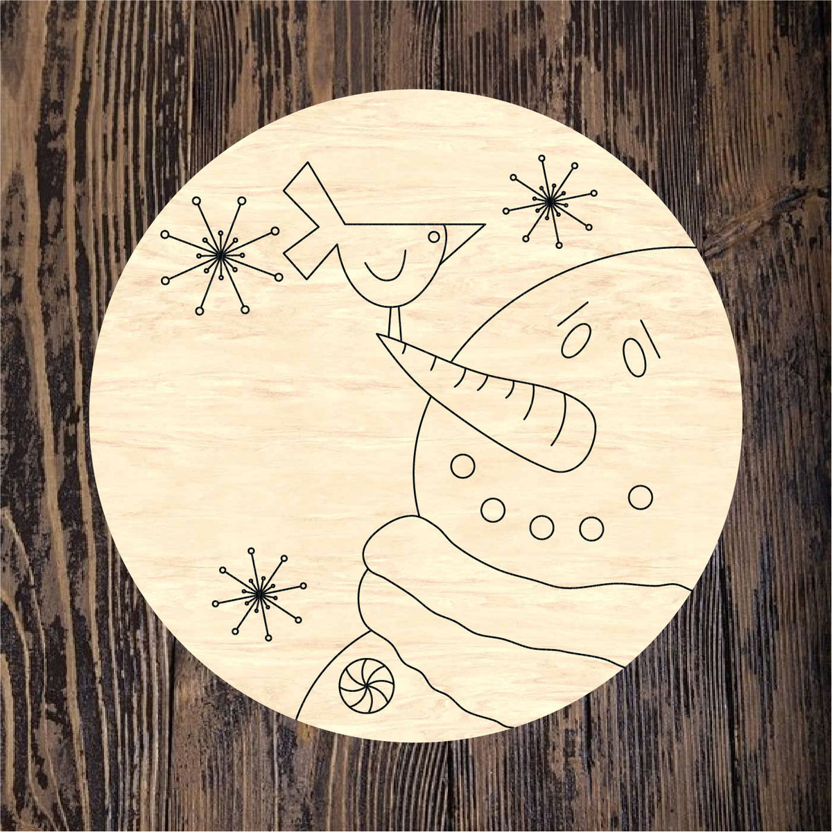 LHD Winter Welcome Snowman Round – Home Creations Milling & Signage