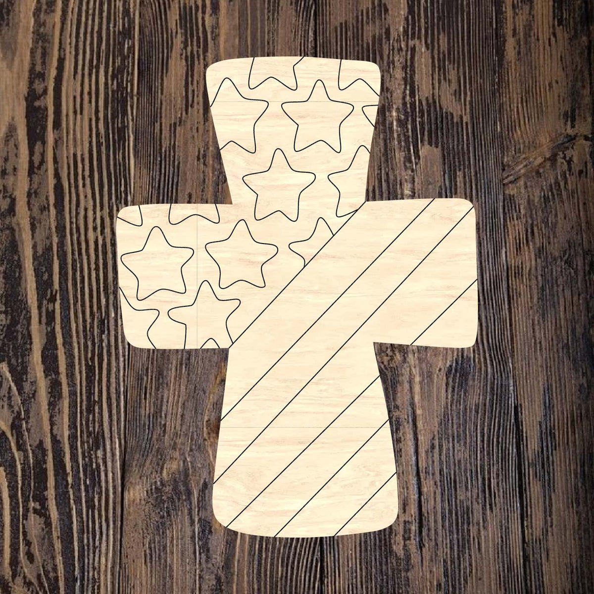LPD God Bless the USA Cross – Home Creations Milling & Signage