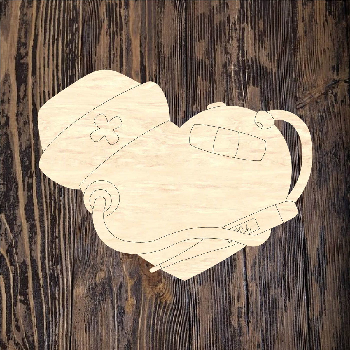 PCD Nurse Heart – Home Creations Milling & Signage