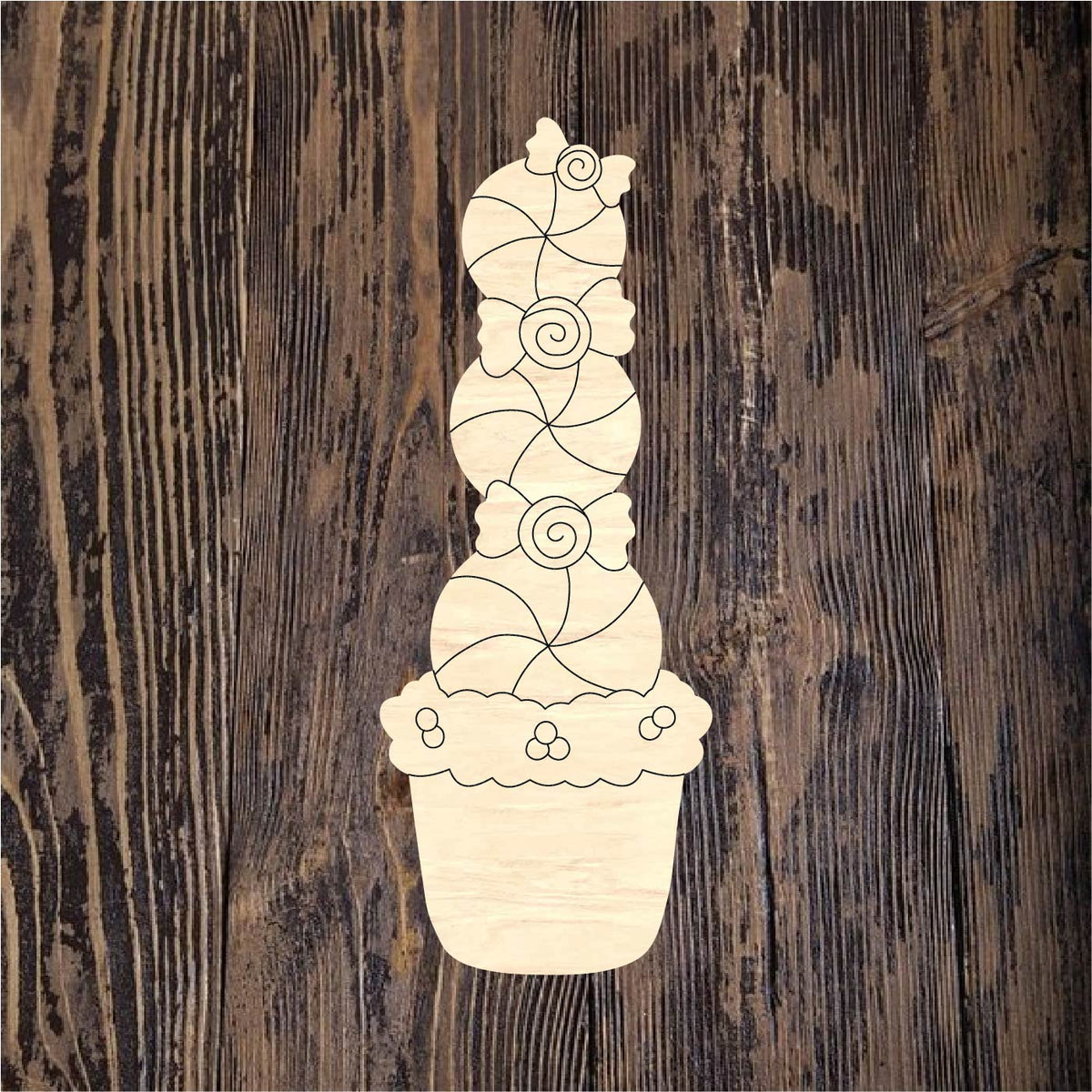 PCD Peppermint Topiary – Home Creations Milling & Signage