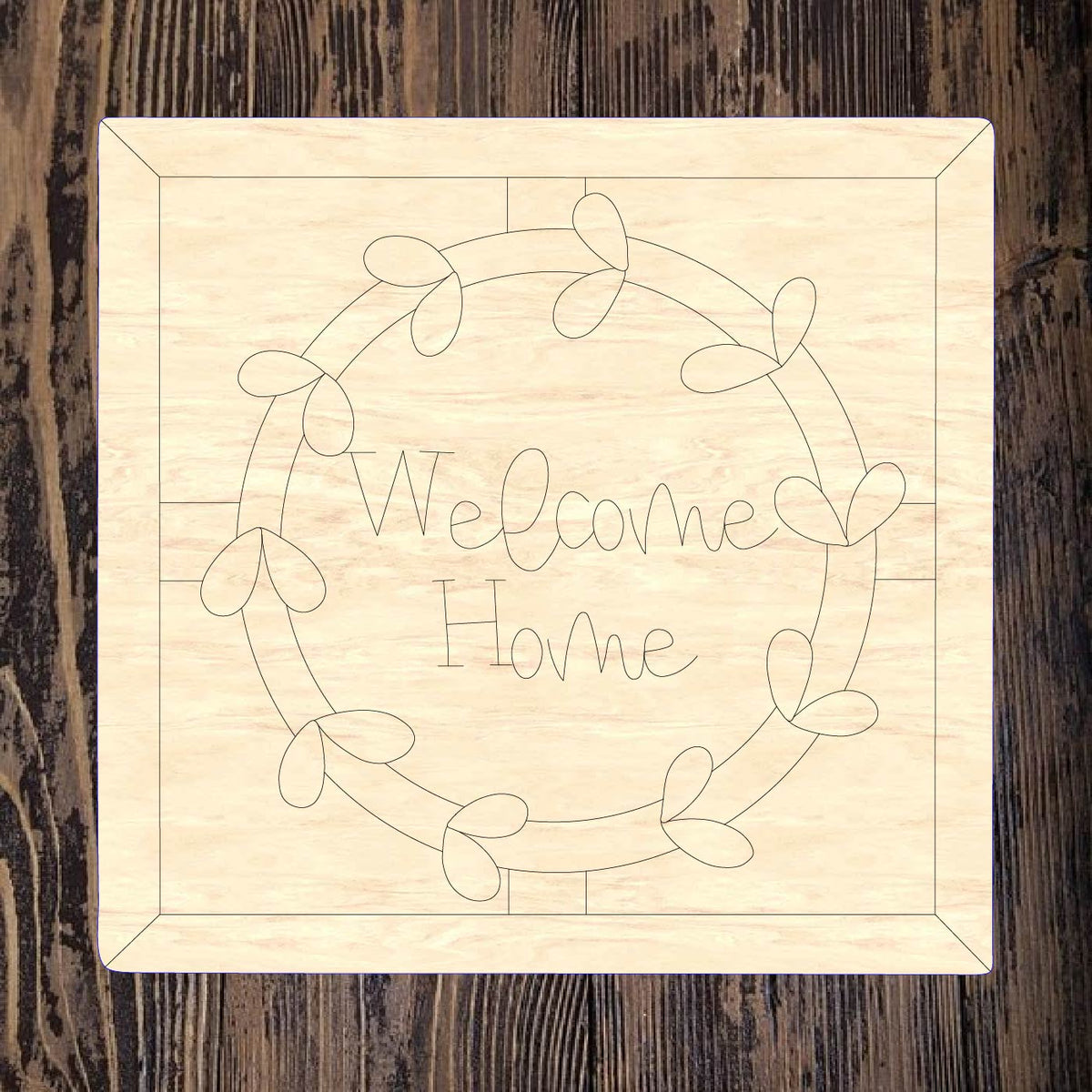 PCD Welcome Home Window – Home Creations Milling & Signage