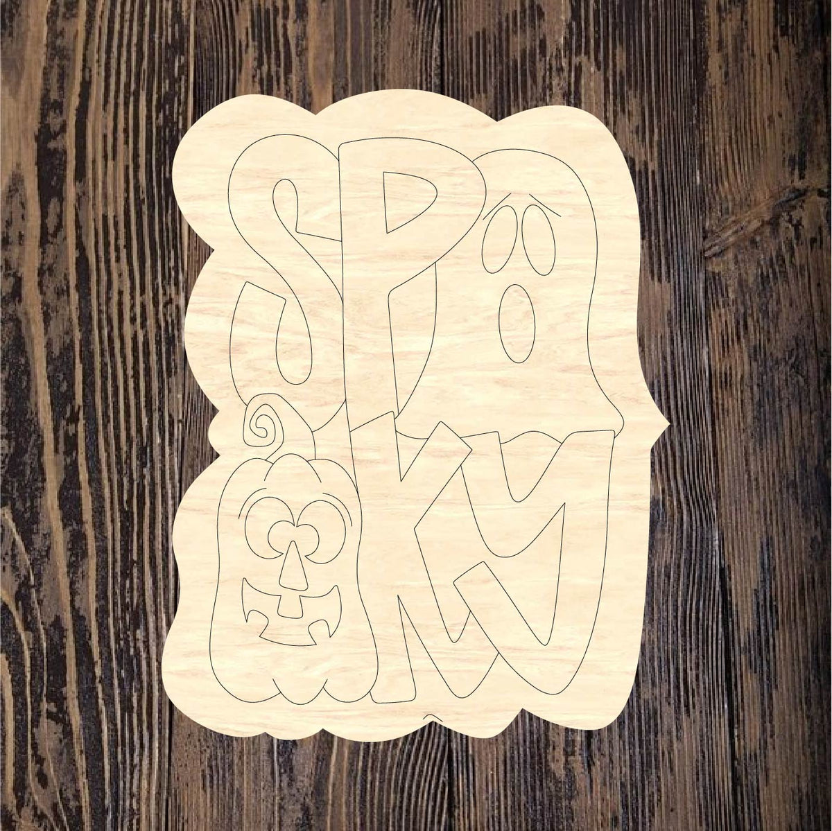 QMC Spooky Pumpkin Ghost Plaque – Home Creations Milling & Signage