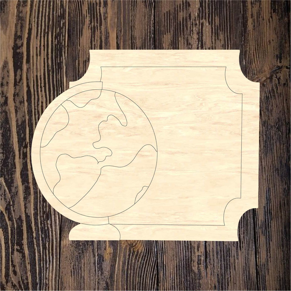 WHD Adventure Awaits Globe Frame – Home Creations Milling & Signage