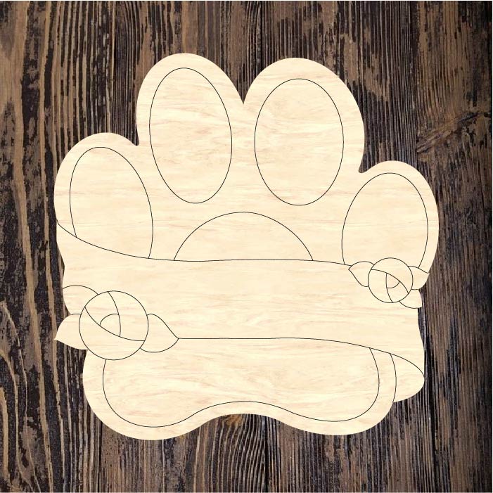 WHD Floral Paw Print Banner – Home Creations Milling & Signage