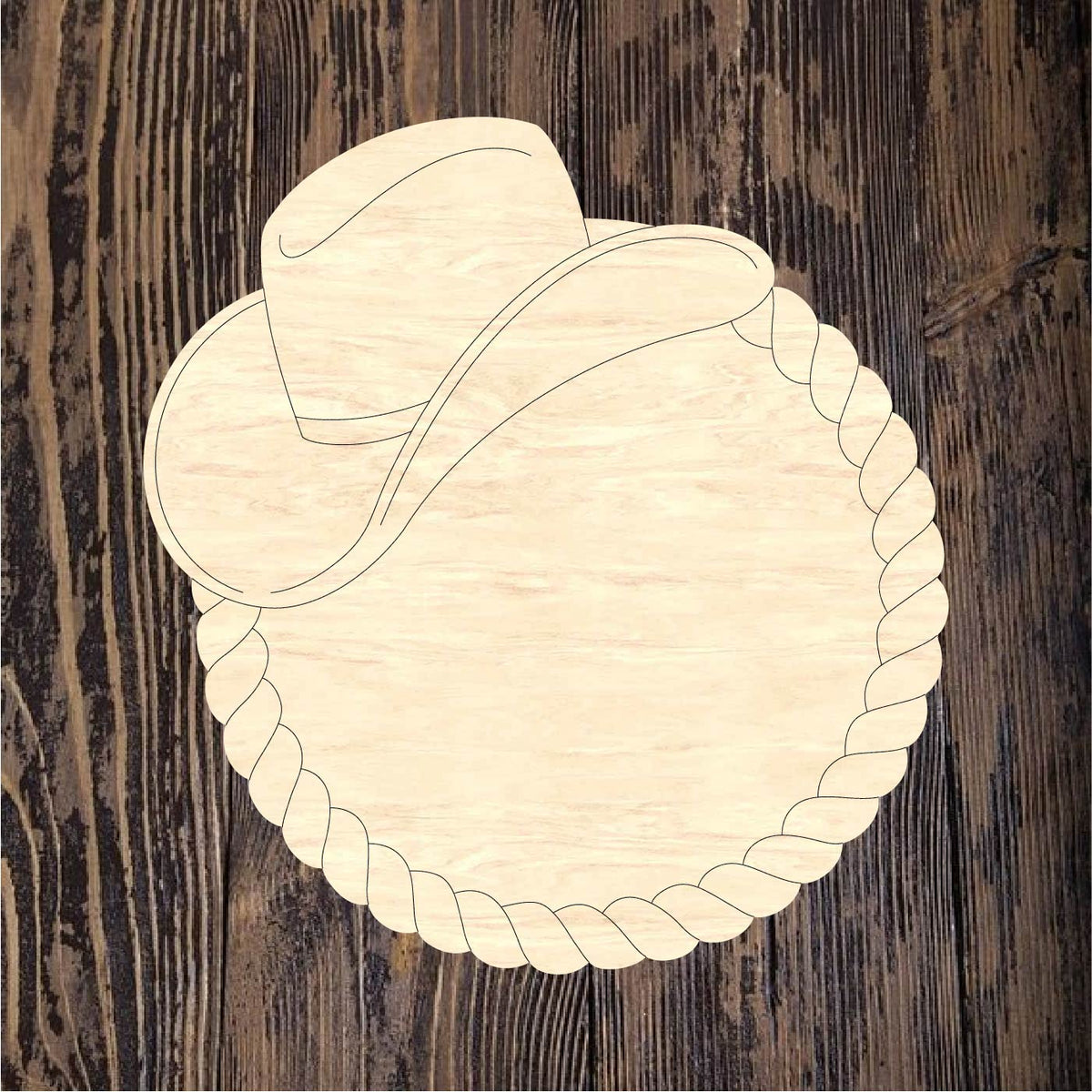WHD Howdy Yall Rope Cowboy Hat Round – Home Creations Milling & Signage