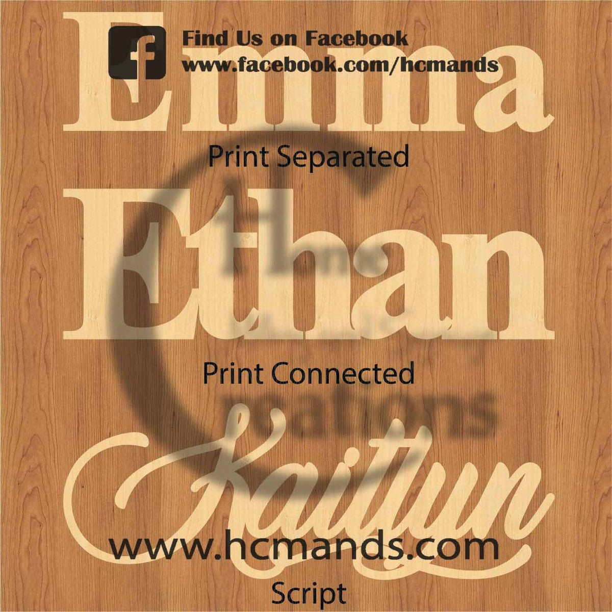 Custom Name-Word (Sized by width) – Home Creations Milling & Signage