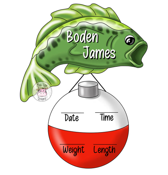 PCD Fish Birth Announcement – Home Creations Milling & Signage