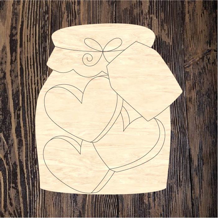 ASH Candy Heart Jar – Home Creations Milling & Signage