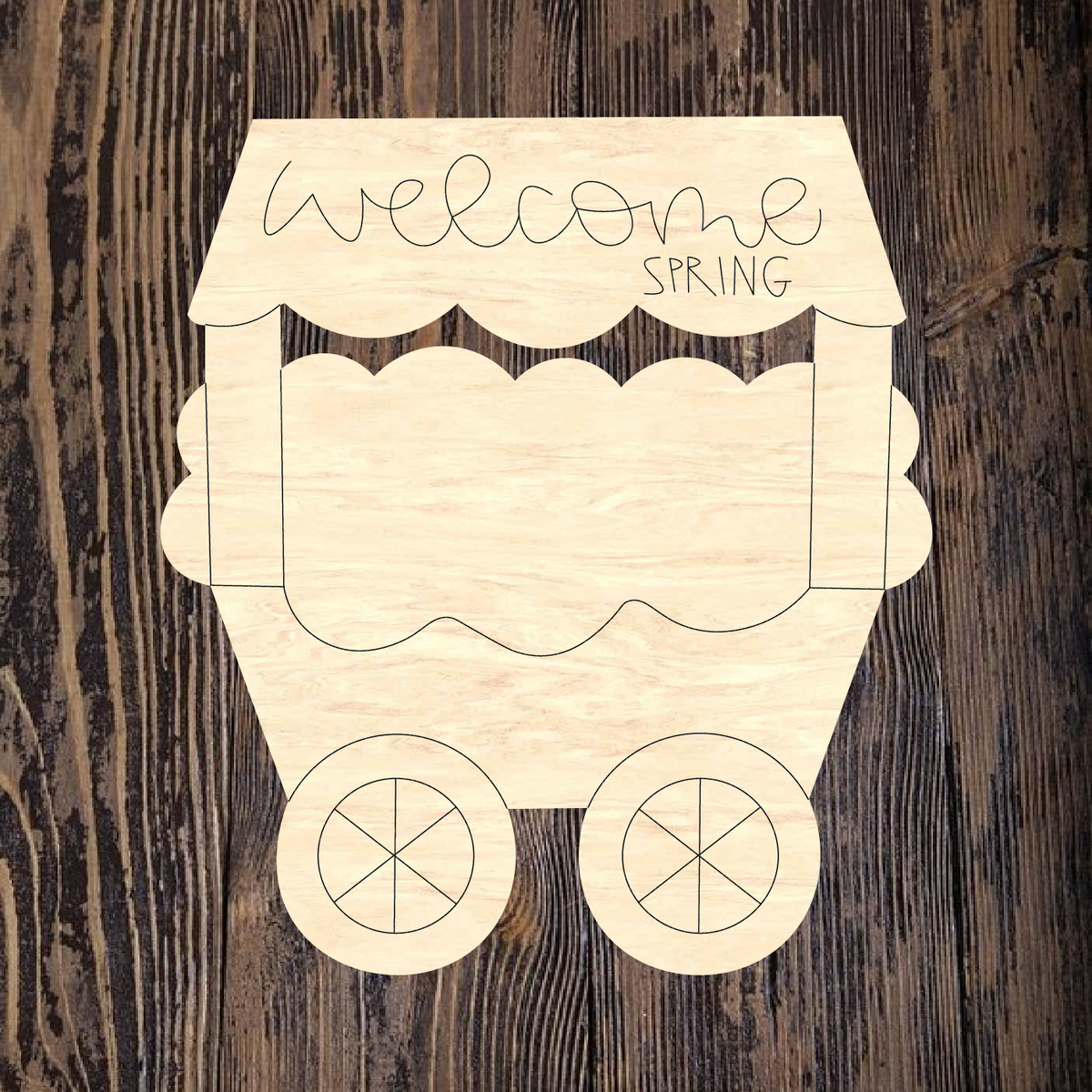 ASH Welcome Sping Flower Cart – Home Creations Milling & Signage