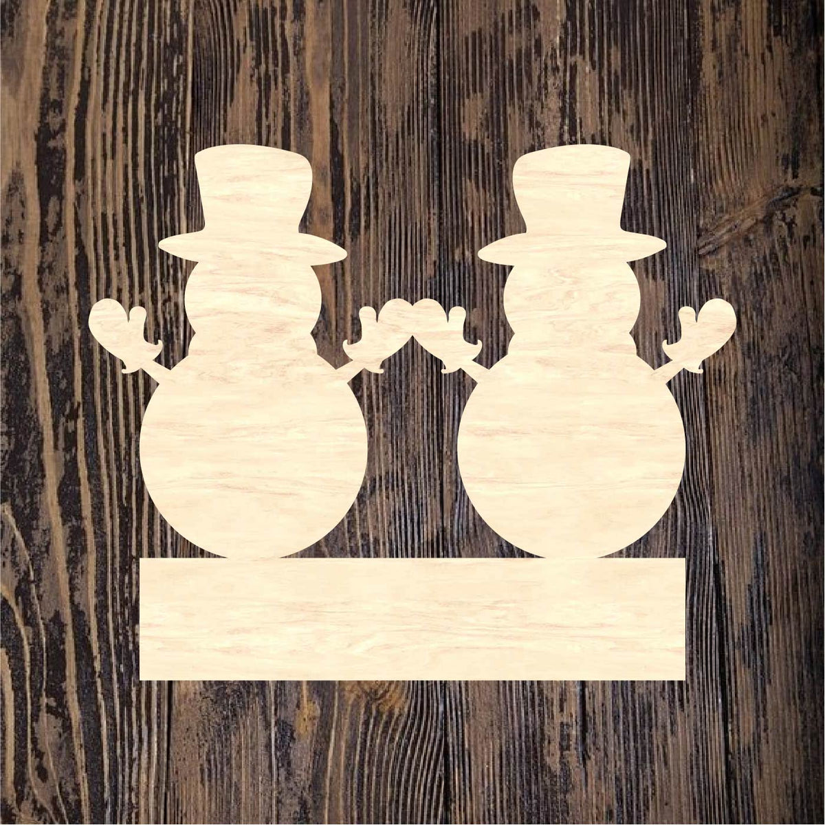 Double Snowman With Banner – Home Creations Milling & Signage