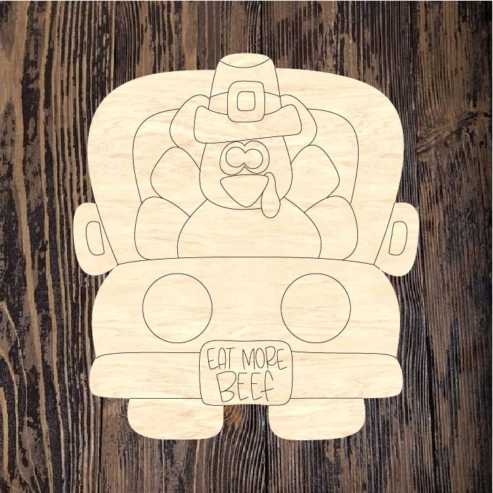HCD Eat More Beef Turkey Truck – Home Creations Milling & Signage