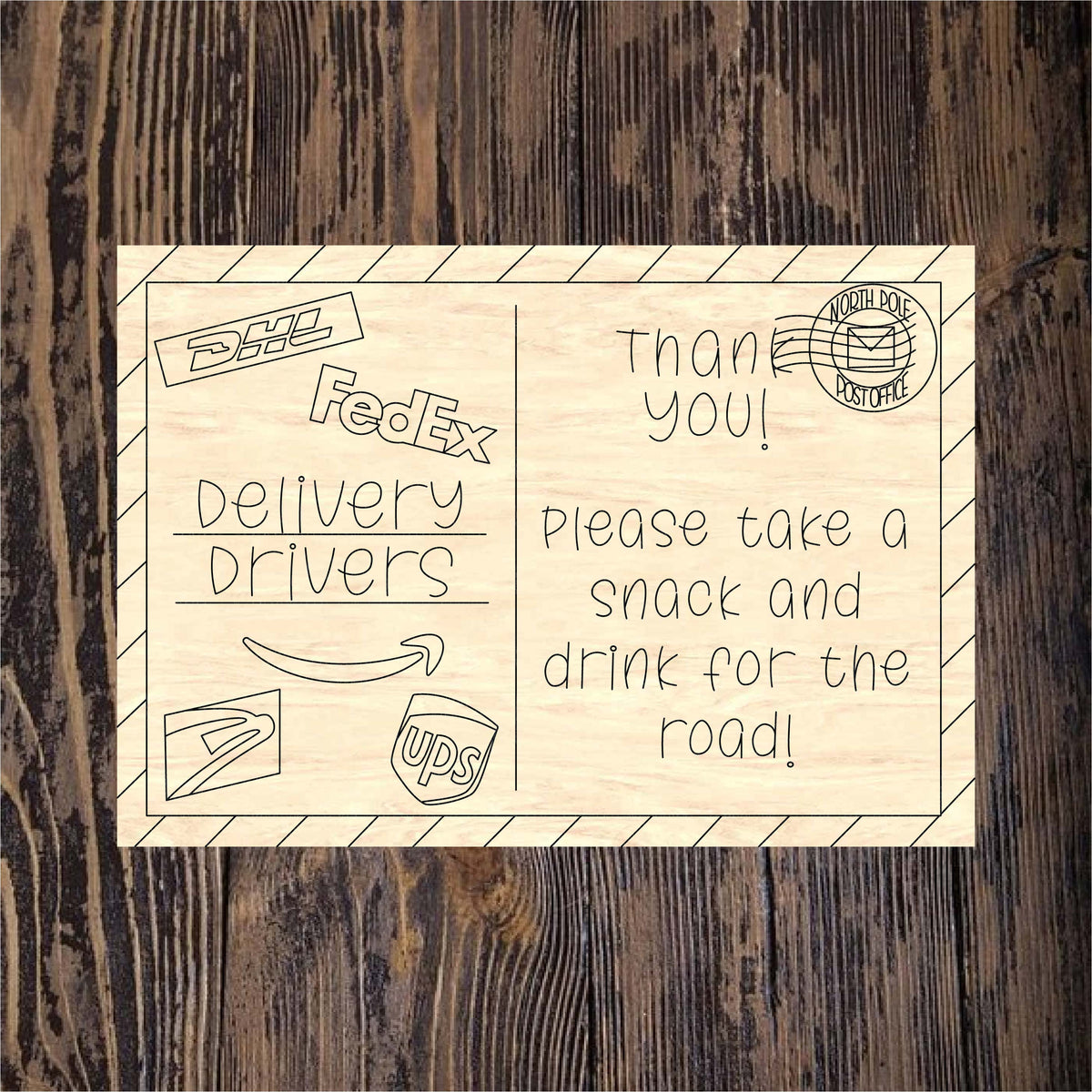 PCD Delivery Driver Sign – Home Creations Milling & Signage