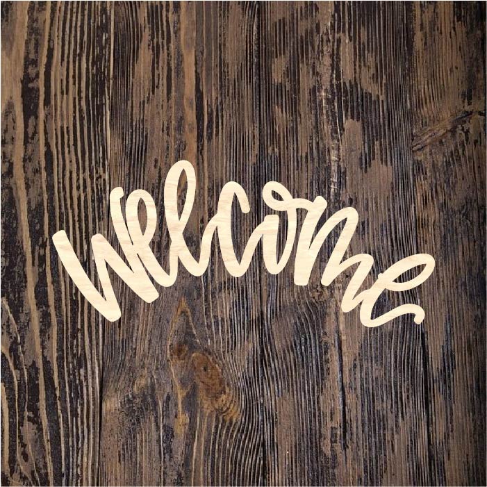 POP Welcome Scallop Interchangeable Plaque – Home Creations Milling ...