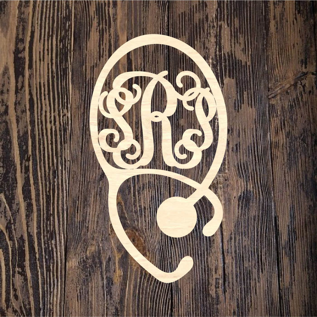 Stethoscope 3 Letter Monogram – Home Creations Milling & Signage