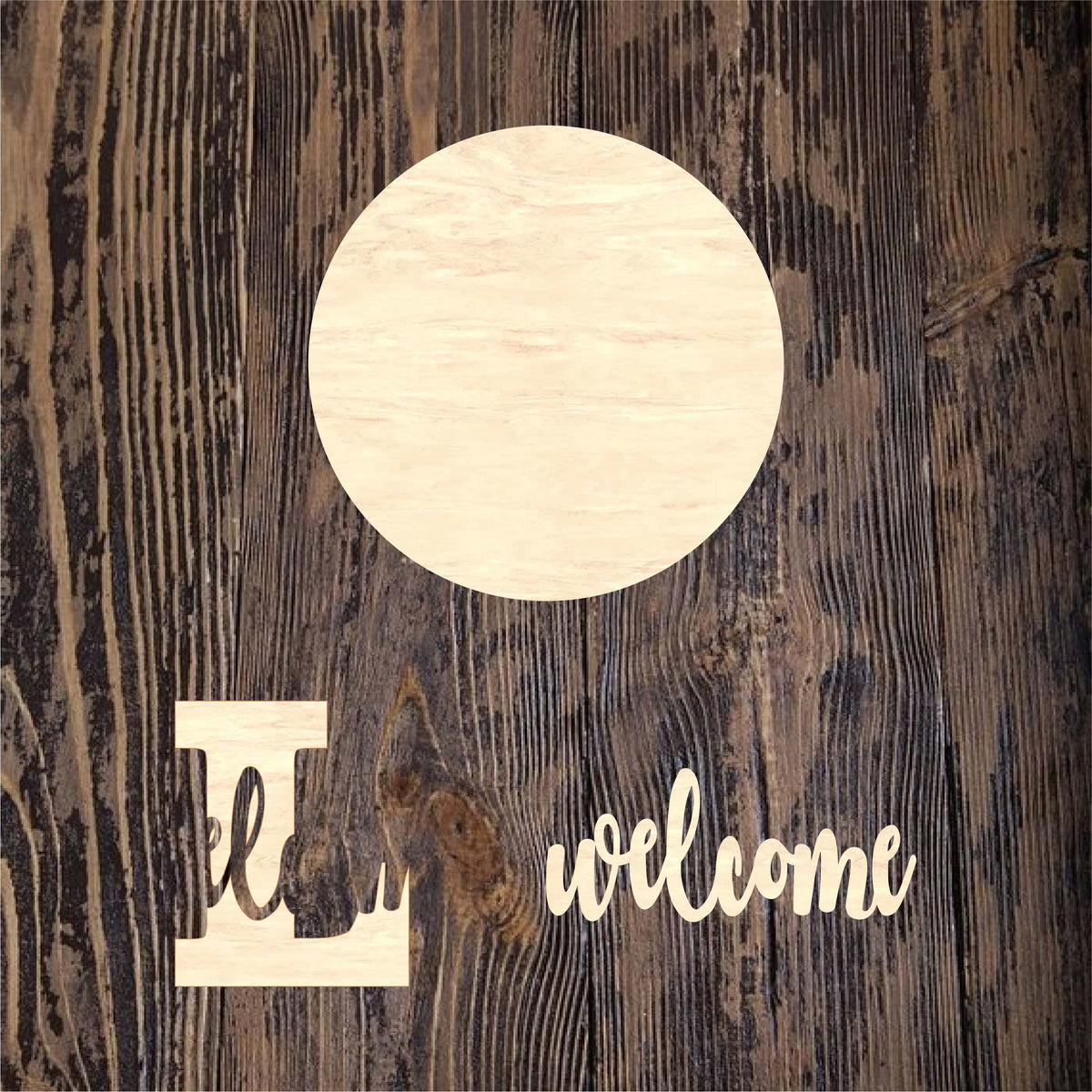 Welcome Circle Monogram – Home Creations Milling & Signage