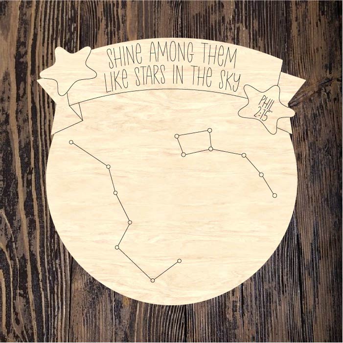 WHD Philippians 2 15 Constellations Round – Home Creations Milling ...