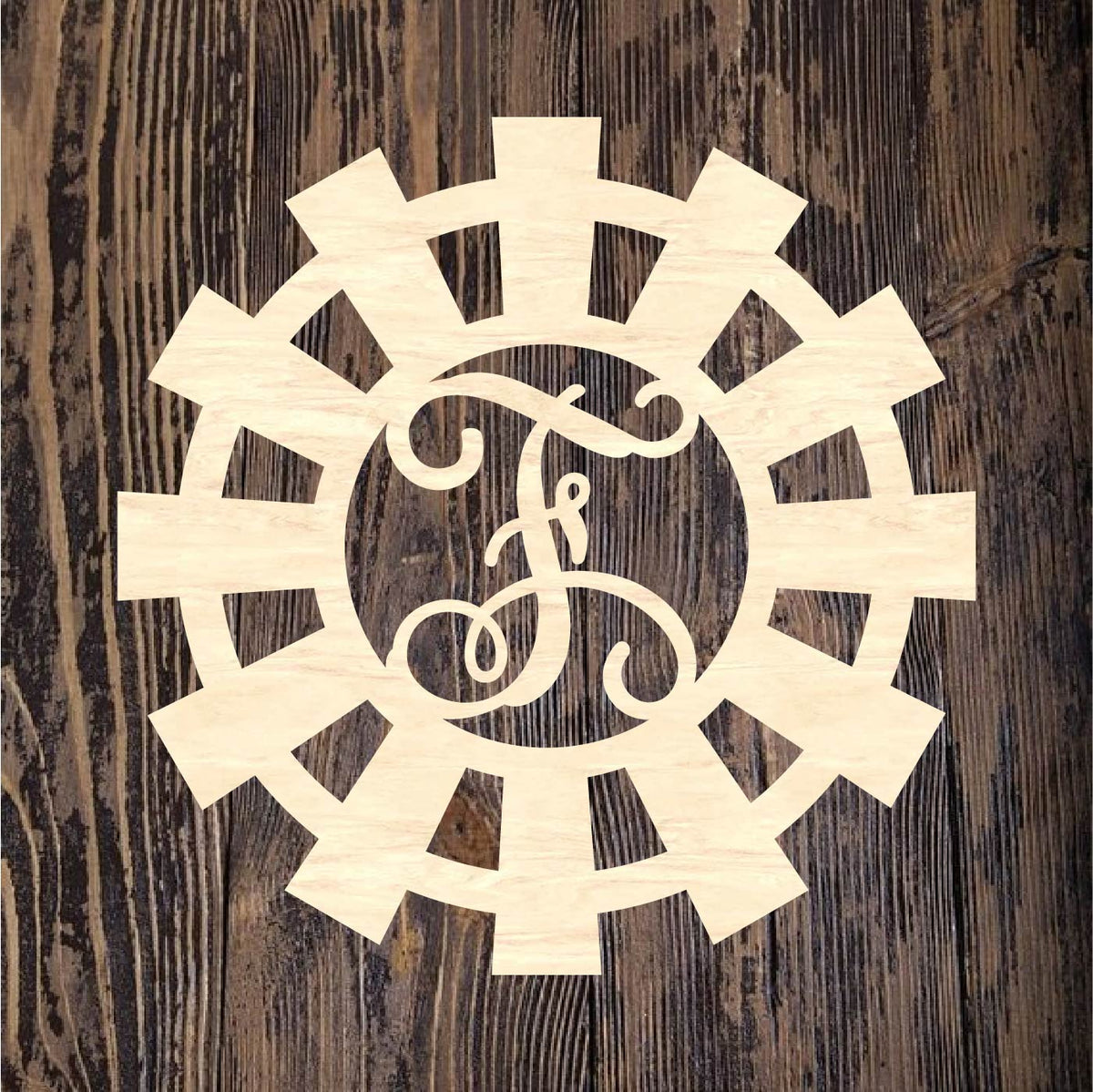 Windmill Single Letter Monogram – Home Creations Milling & Signage