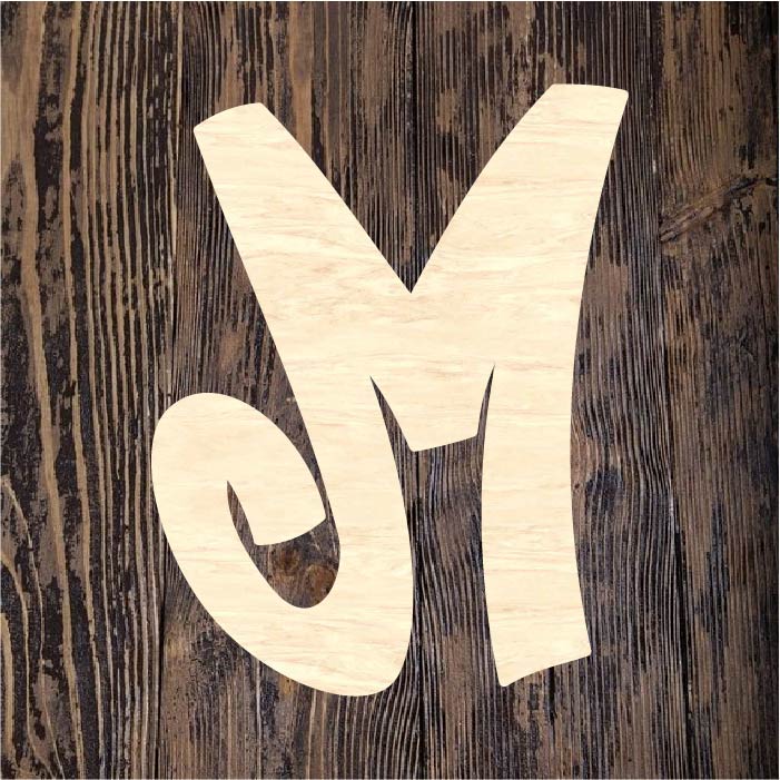 WWW Whimsical Curly Letter M – Home Creations Milling & Signage